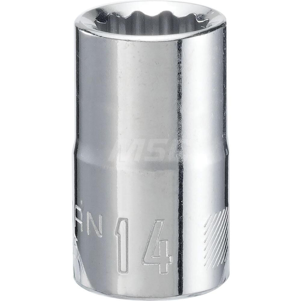 Craftsman - Low Profile Hand Socket: 1/2" Drive, 14.00 mm Socket, 12 ...