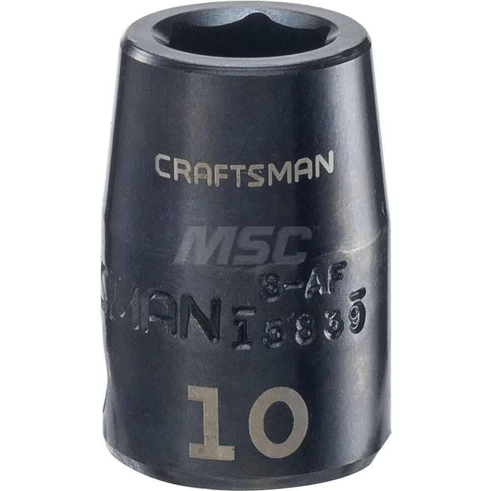 Craftsman - Impact Sockets; Drive Size: 3/8 ; Size (mm): 10.0000 ; Type ...