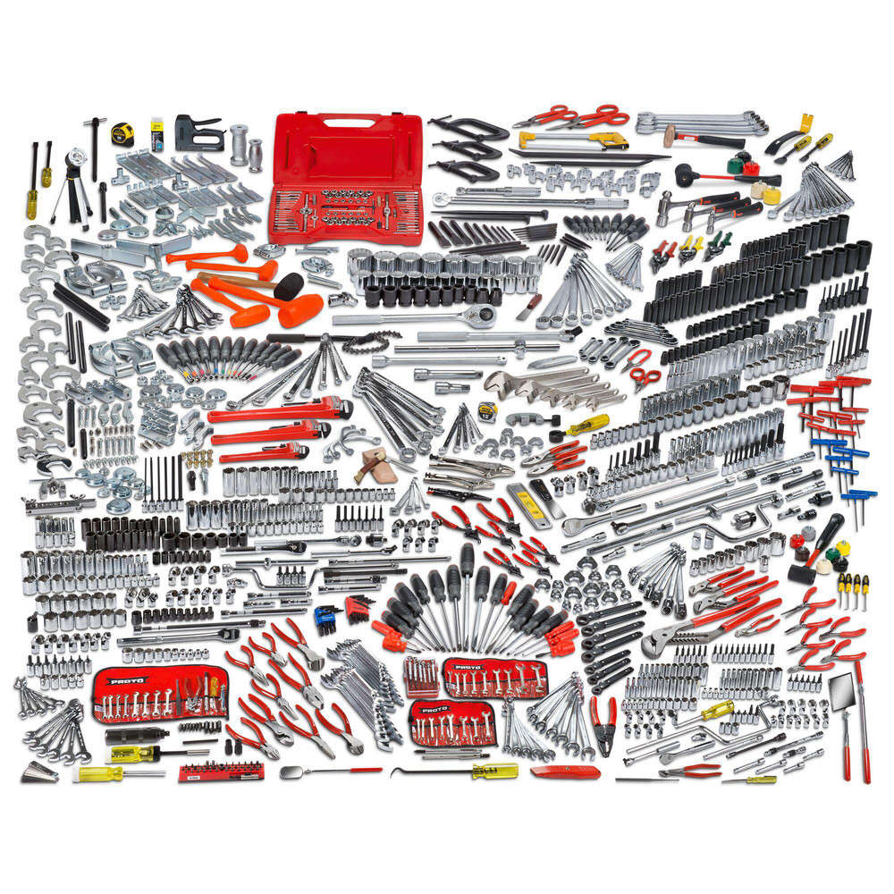 Proto - Combination Hand Tool Set: 1258 Pc, Master Tool Set, 1/2, 1/4 ...