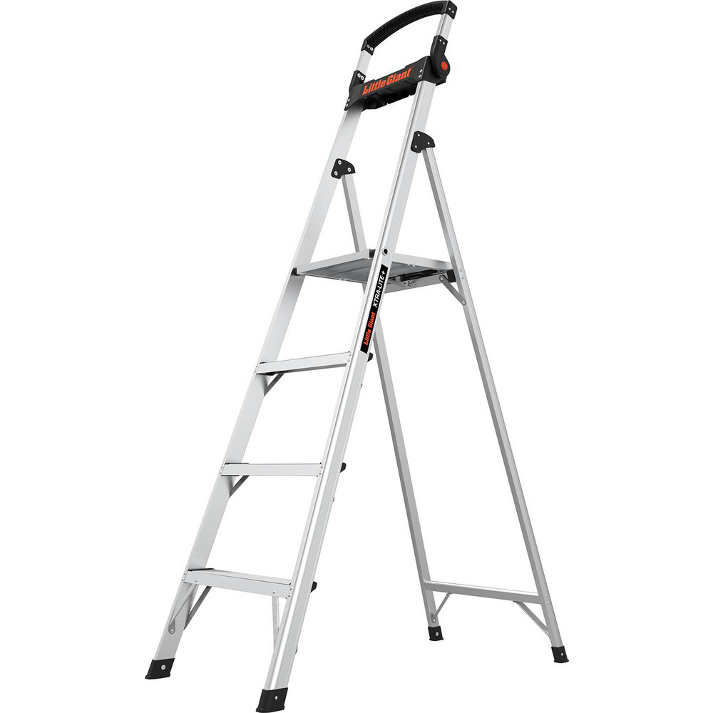 Little Giant Ladder - 4 Step Aluminum Foldable Step Ladder: Type IAA ...