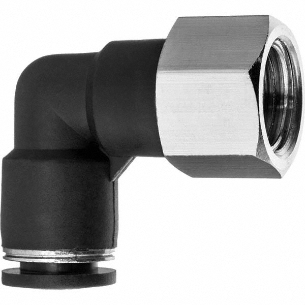 USA Industrials - Push-to-Connect Fitting: Female Elbow, 1/2" OD | MSC ...