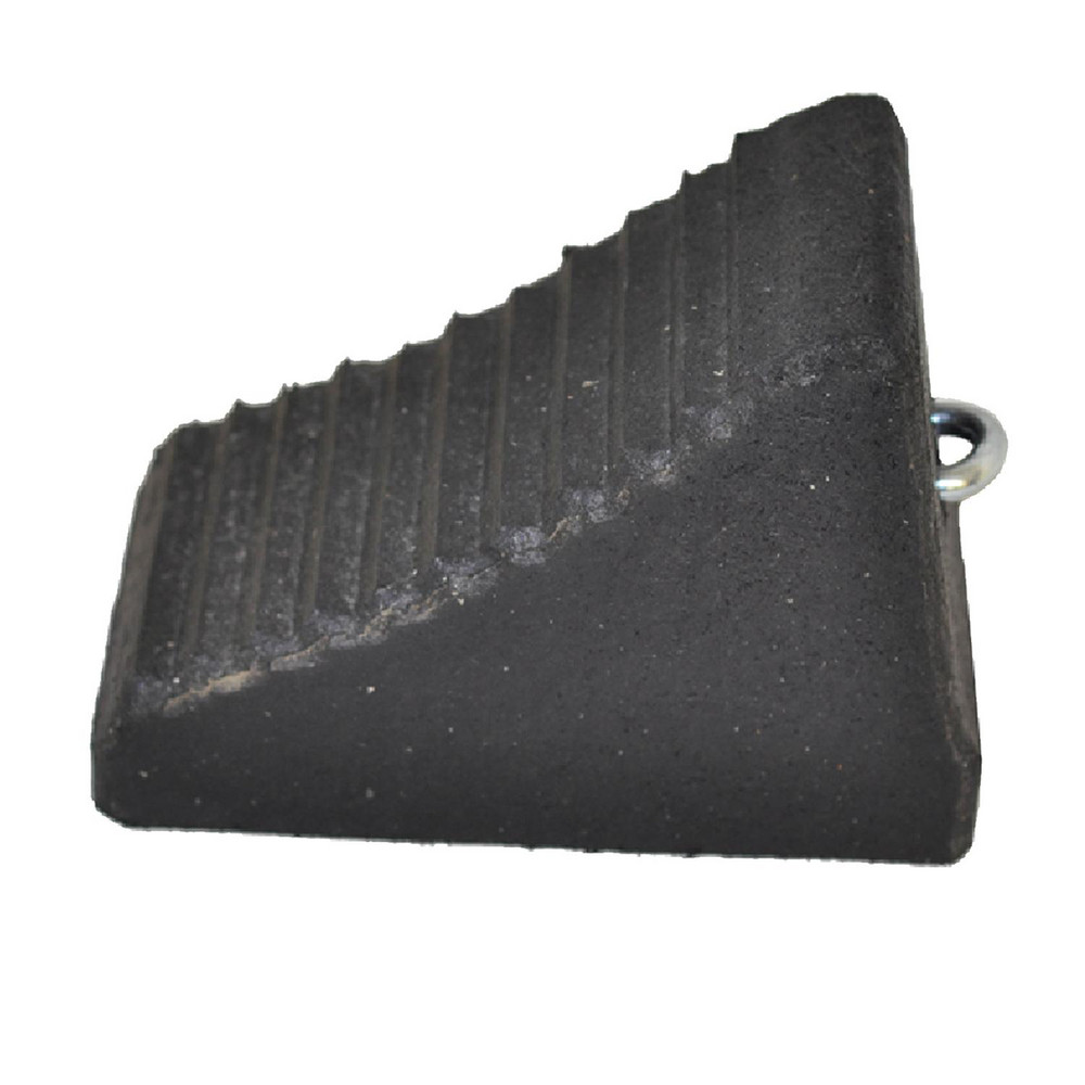 Plasticade - Recycled Rubber Wheel Chock: 5" OAW, 6" OAH | MSC Direct