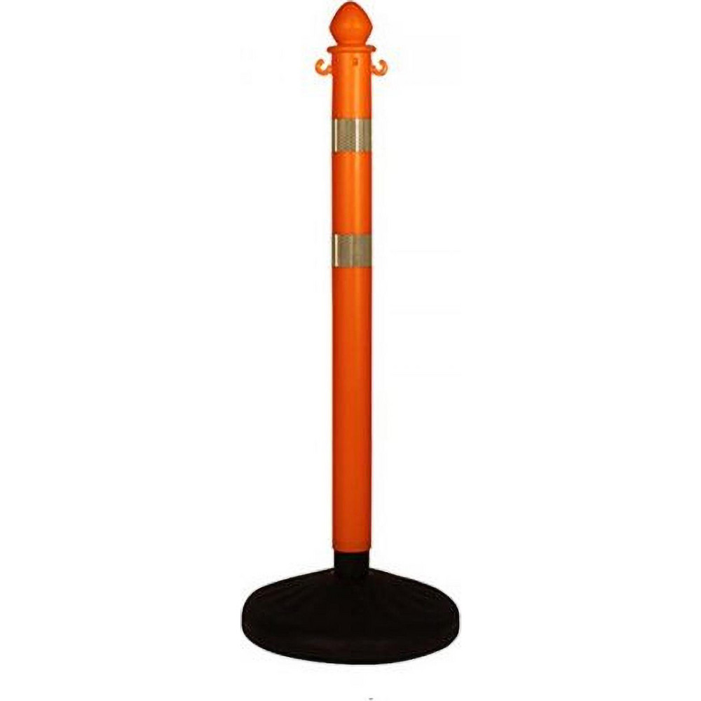 Xpress SAFETY - Free Standing Barrier Post: 40" High, 2" Dia, Plastic ...