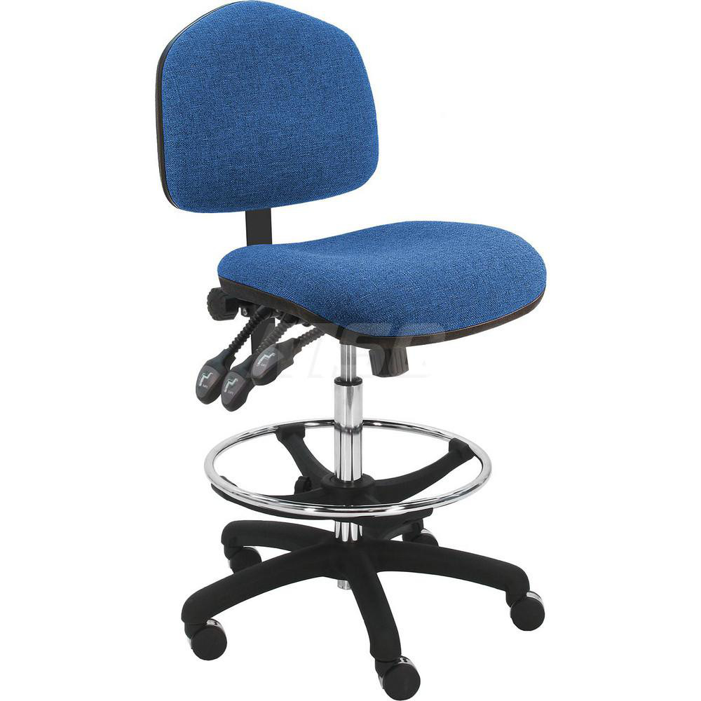 BenchPro - ESD Wide Task Chair: Fabric, Blue | MSC Direct