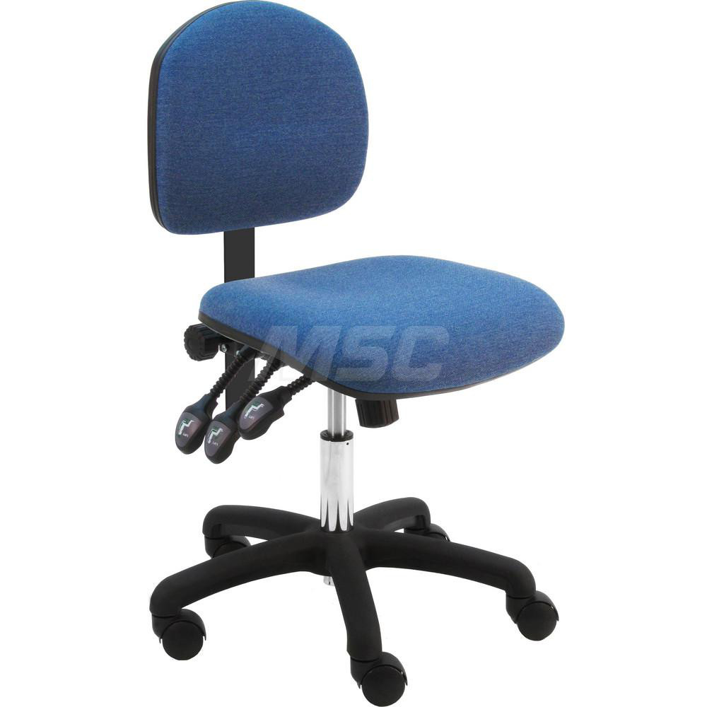 BenchPro - ESD Desk Task Chair: Fabric, Blue | MSC Direct