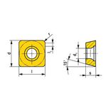 Ceratizit - Milling Inserts; Insert Style: SDMT; Insert Size Code: 1205 ...