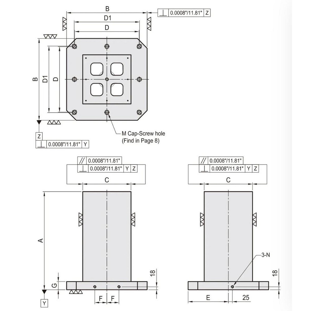 TombstoneCity - Fixture Columns; Column Shape: Square ; Square Size ...