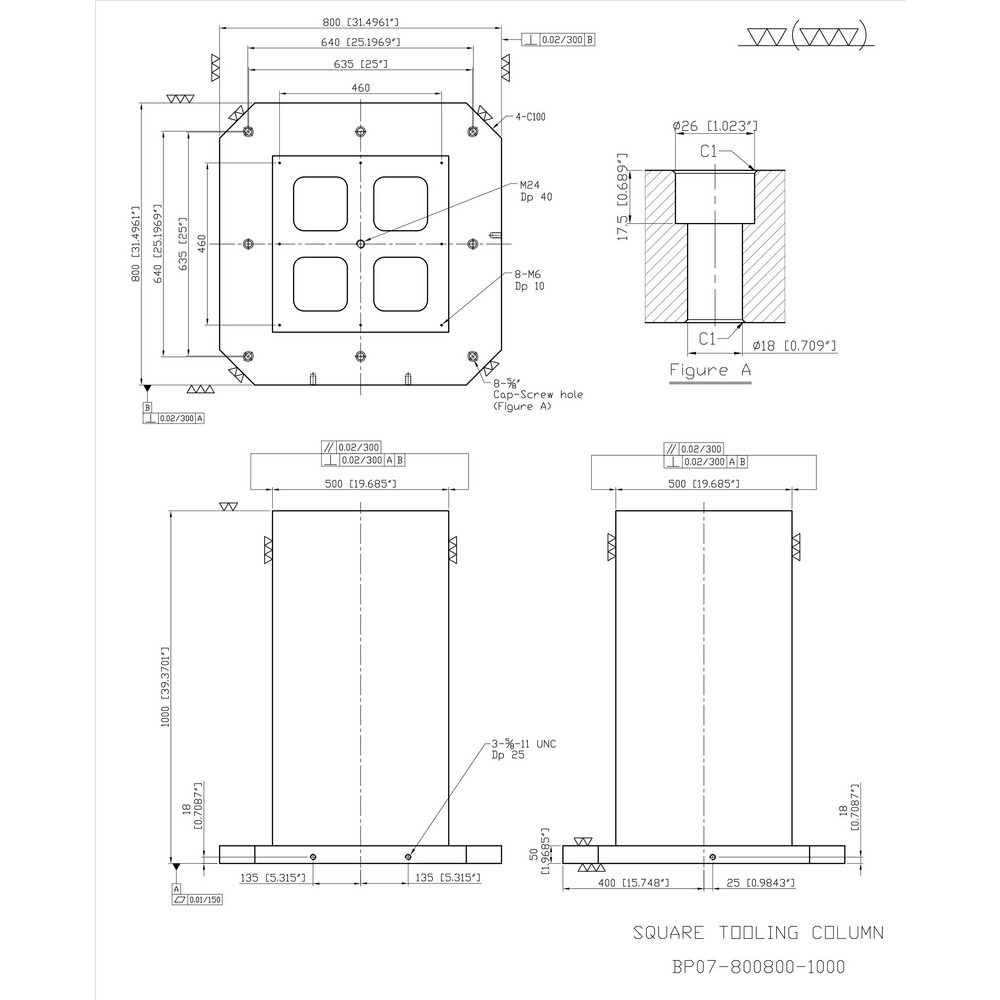 TombstoneCity - Fixture Columns; Column Shape: Square ; Square Size ...