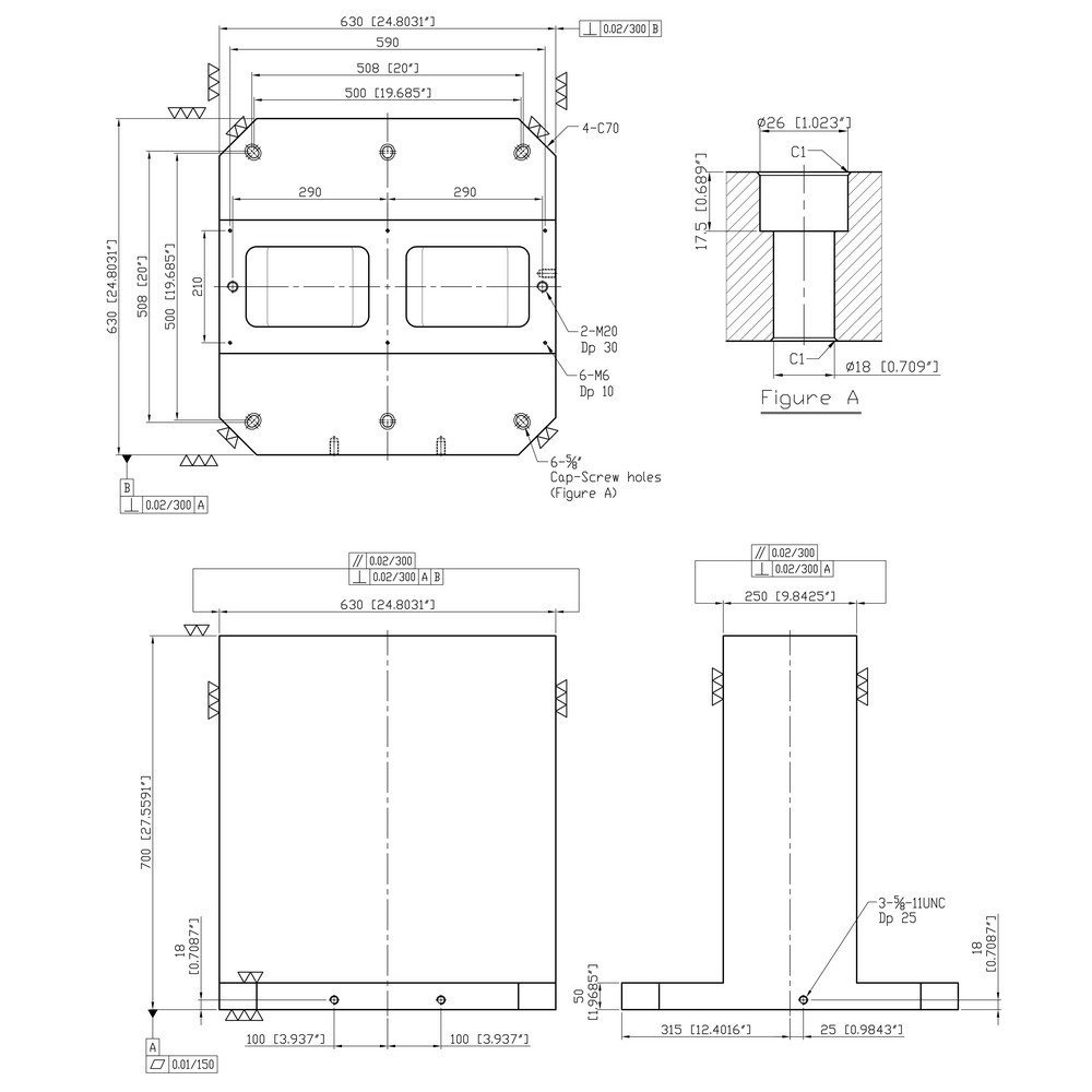 TombstoneCity - Fixture Columns; Column Shape: T-Style; Square Size ...