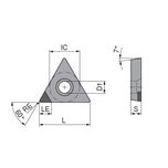Ceratizit - Turning Inserts; Insert Style: TCGW ; Insert Size Code: 1.81.51 ; Insert Shape Code ...