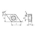 Ceratizit - Turning Inserts; Insert Style: DCET ; Insert Size Code: 21.5 ; Insert Shape Code: D ...
