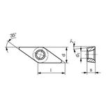 Ceratizit - Turning Inserts; Insert Style: VCGT ; Insert Size Code: 331 ; Insert Shape Code: V ...