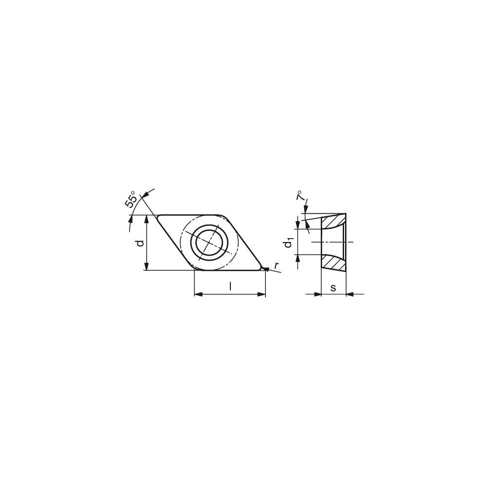 Ceratizit - Turning Inserts: Insert Style: DCMT; ANSI Size Code: 21.51 ...