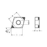 Ceratizit - Turning Inserts; Insert Style: CNGA ; Insert Size Code: 432 ; Insert Shape Code: C ...