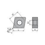 Ceratizit - Turning Inserts; Insert Style: CNMU; Insert Shape Code: C; Insert Size Code: 443 ...
