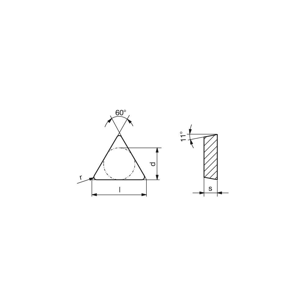 Ceratizit - Turning Insert: TPMR322EL CTCP135, Carbide | MSC Direct