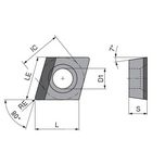 Ceratizit - Turning Inserts; Insert Style: CCGW ; Insert Size Code: 433 ; Insert Shape Code: C ...