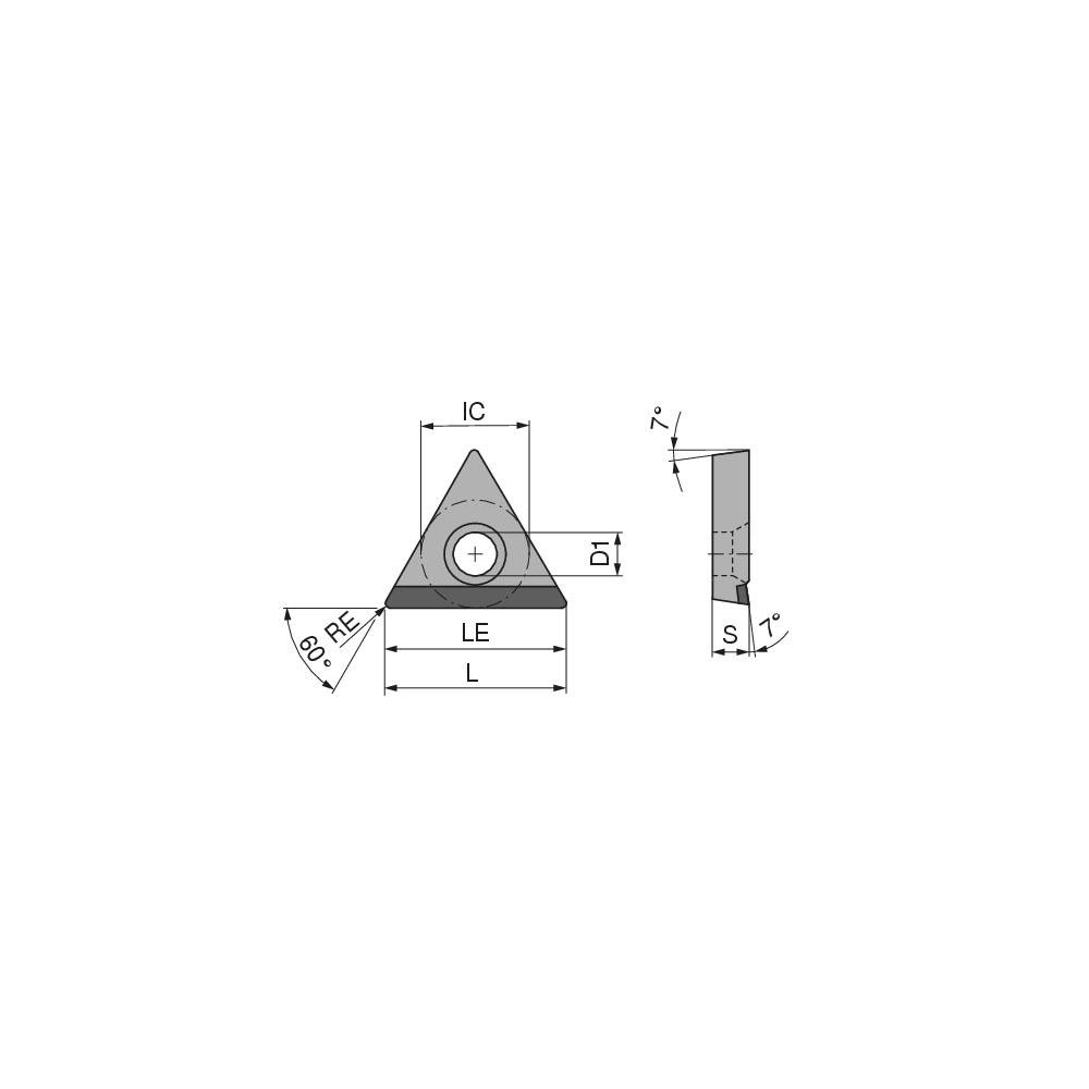 Ceratizit - Turning Insert: TCGT18152FNA3 CTDPD20, PCD | MSC Direct