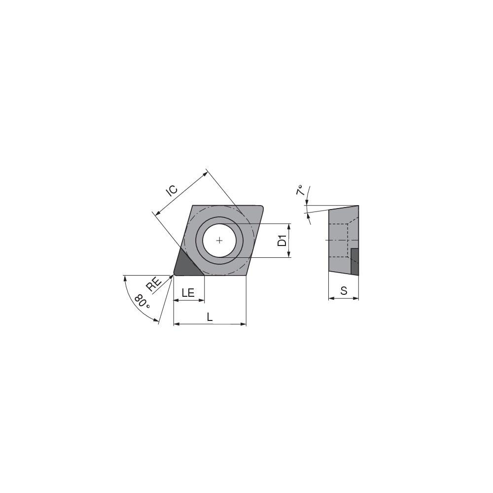 Ceratizit - Turning Inserts: Insert Style: CCGW; ANSI Size Code: 21.50 ...