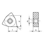 Ceratizit - Turning Inserts; Insert Style: WNMG ; Insert Size Code: 432 ; Insert Shape Code: W ...