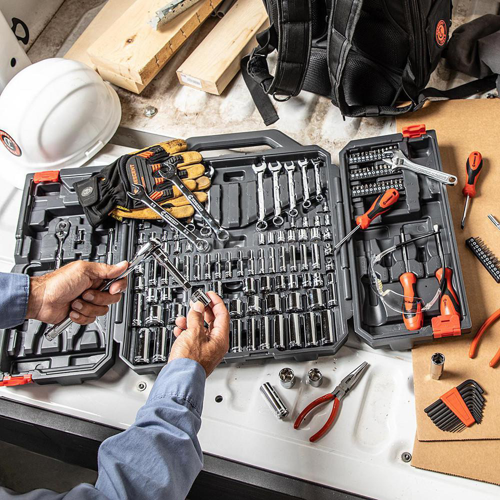 Crescent - 150 Piece 1/4, 3/8" Drive Mechanic's Tool Set - 28444941 ...