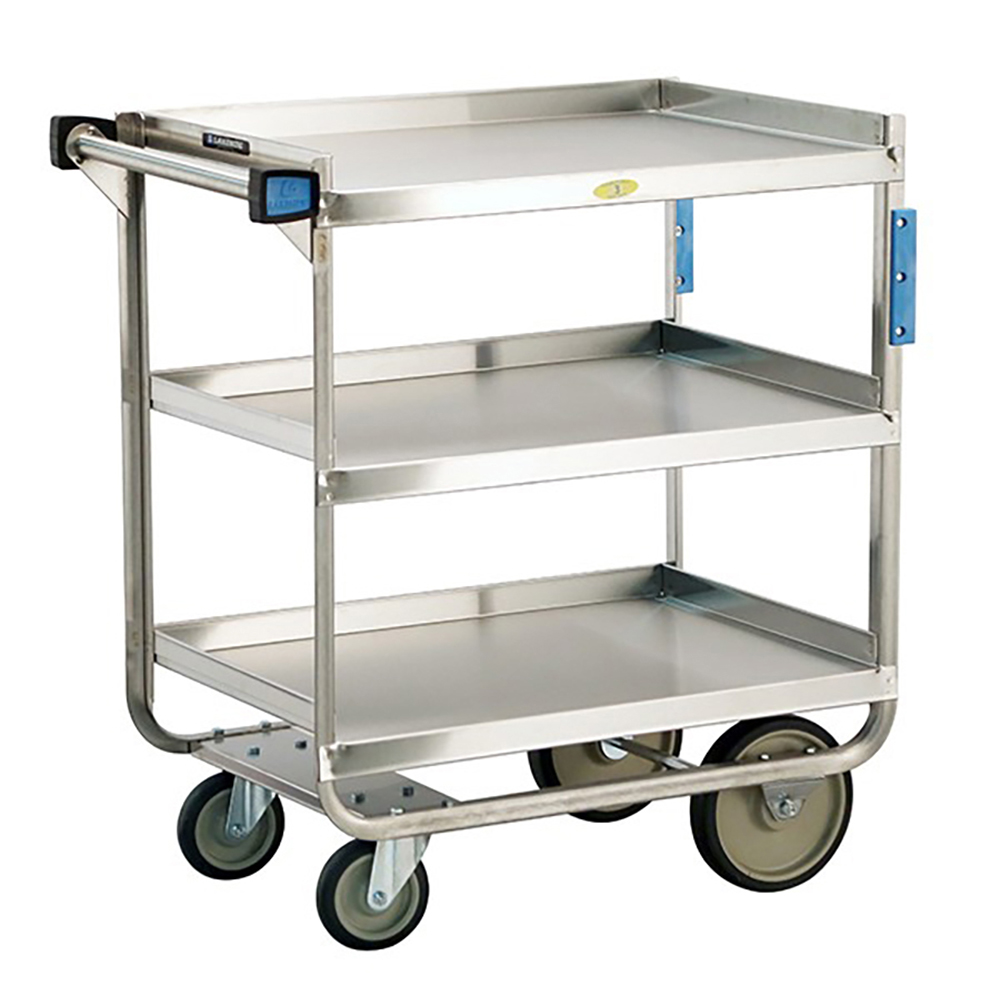 Lakeside - Utility Utility Cart: 34-1/2" Long, 32-5/8" Wide, Stainless ...