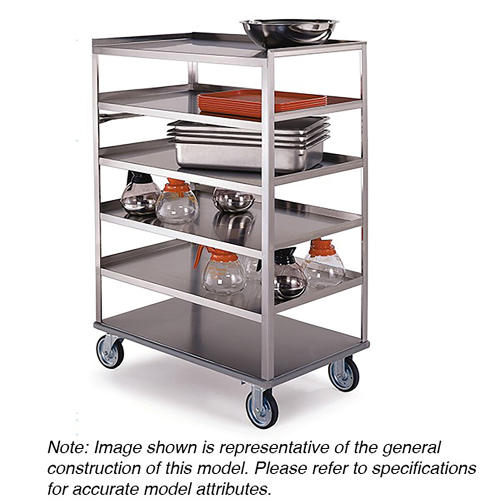 Lakeside - Utility Utility Cart: 51-3/8" Long, 50-3/8" Wide, Stainless ...