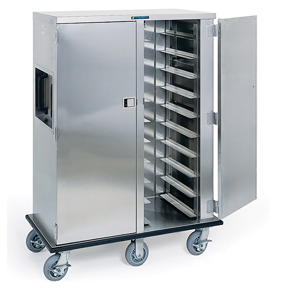 Lakeside - Tray Delivery Utility Cart: 63" Long, 27" Wide, Stainless ...
