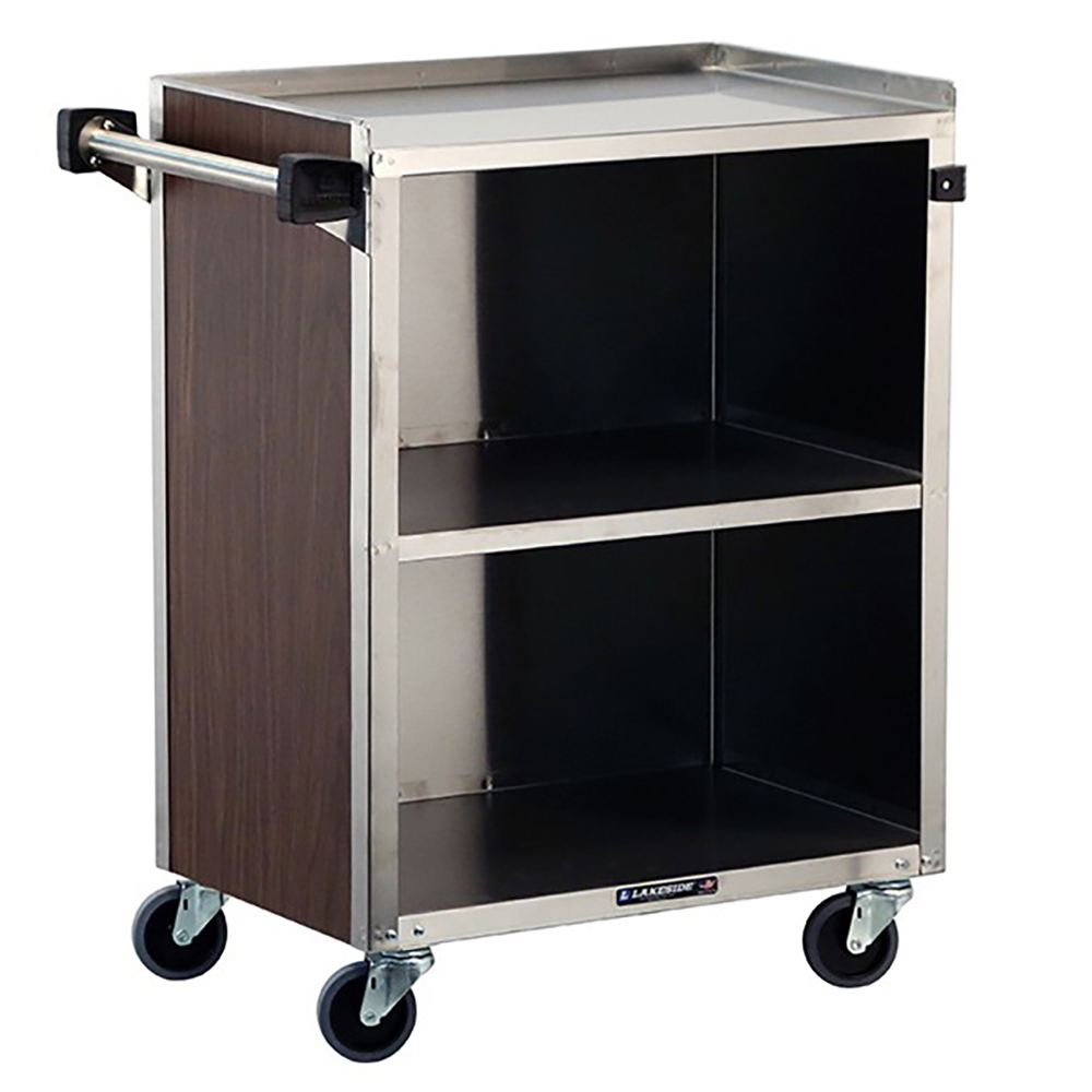 Lakeside - Utility Utility Cart: 32-3/4" Long, 27-3/4" Wide, Stainless ...