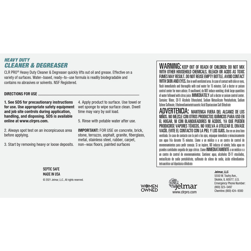 CLR Pro - All-Purpose Cleaner: 5 gal Pail | MSC Direct