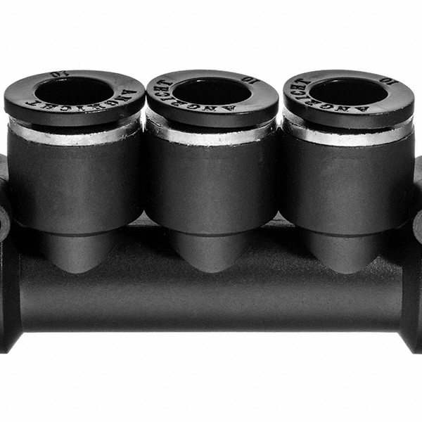 USA Sealing - 1/4" OD, Nylon Push-to-Connect Manifold 3 Tubes ...