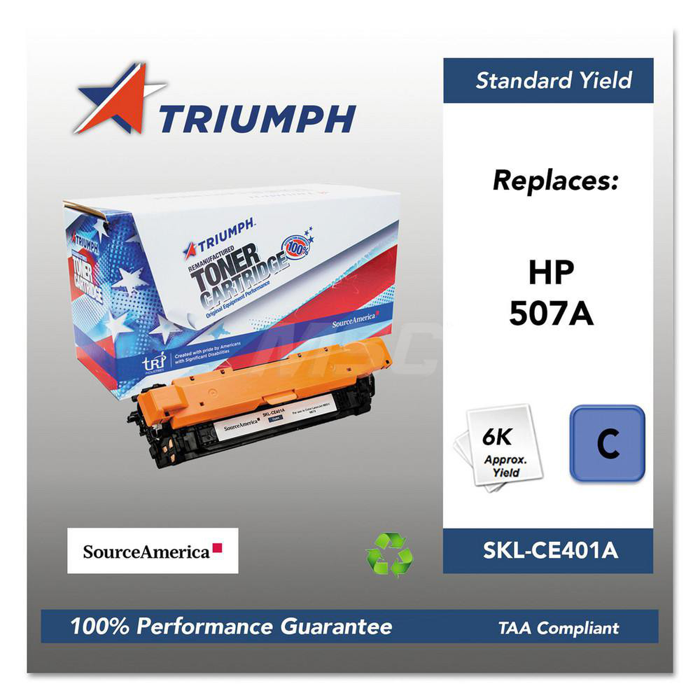 TRIUMPH - 751000NSH1280 REMANUFACTURED CE401A (507A) TONER, 6000 PAGE ...