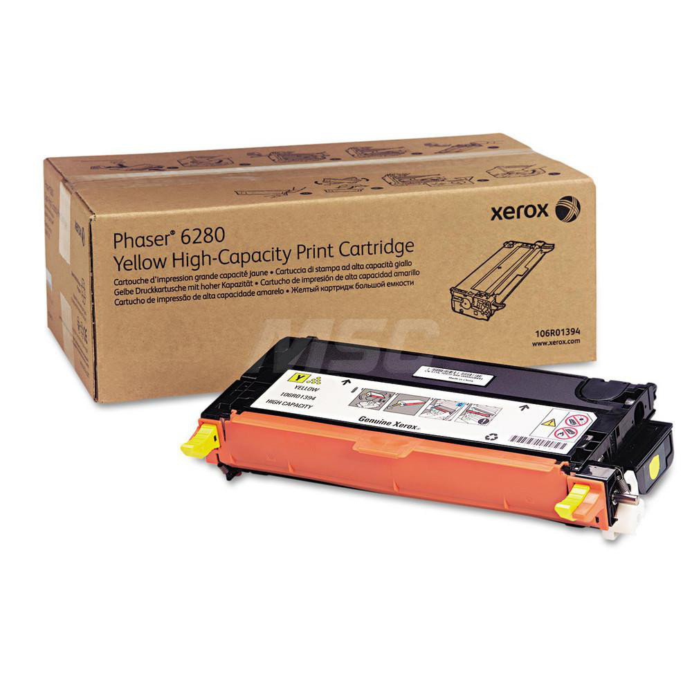 Xerox - Office Machine Supplies: Toner Cartridge, Yellow, 1 per Pack ...