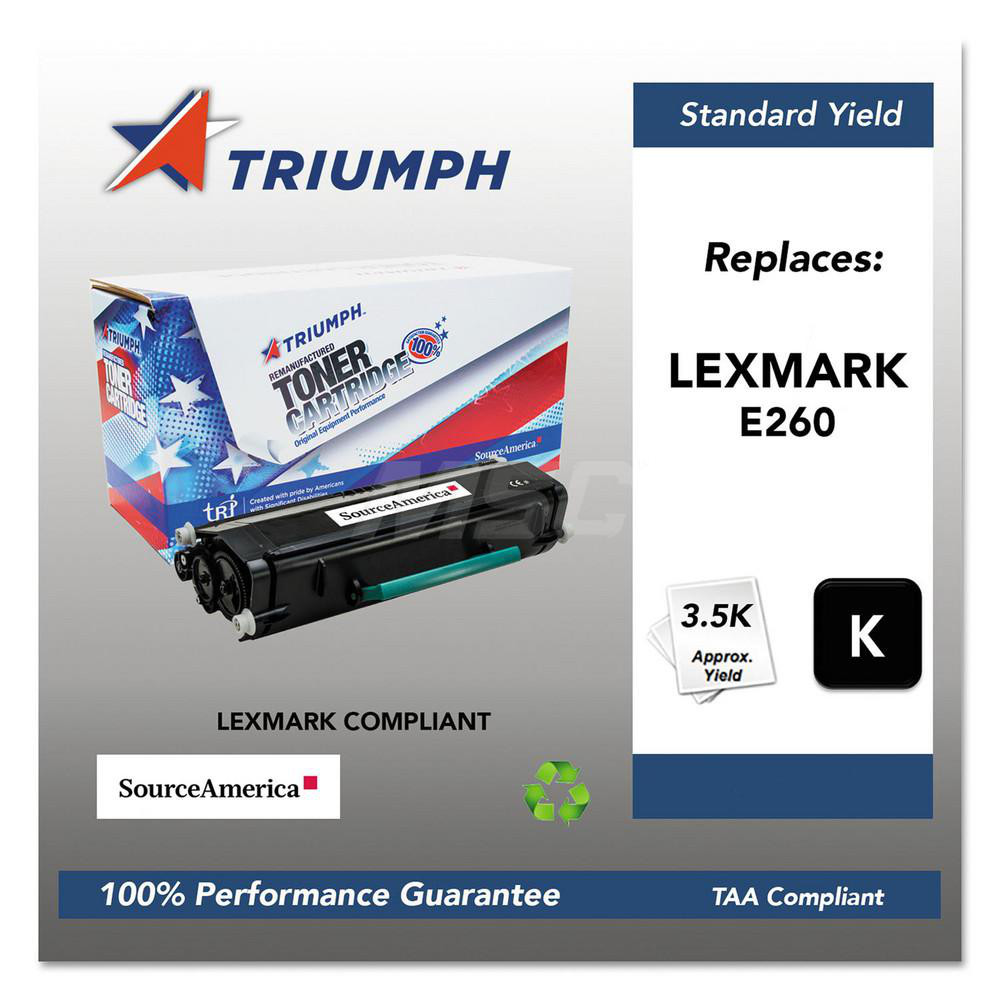 TRIUMPH - 751000NSH1060 REMANUFACTURED E260A11A (E260) TONER, 3500 PAGE ...