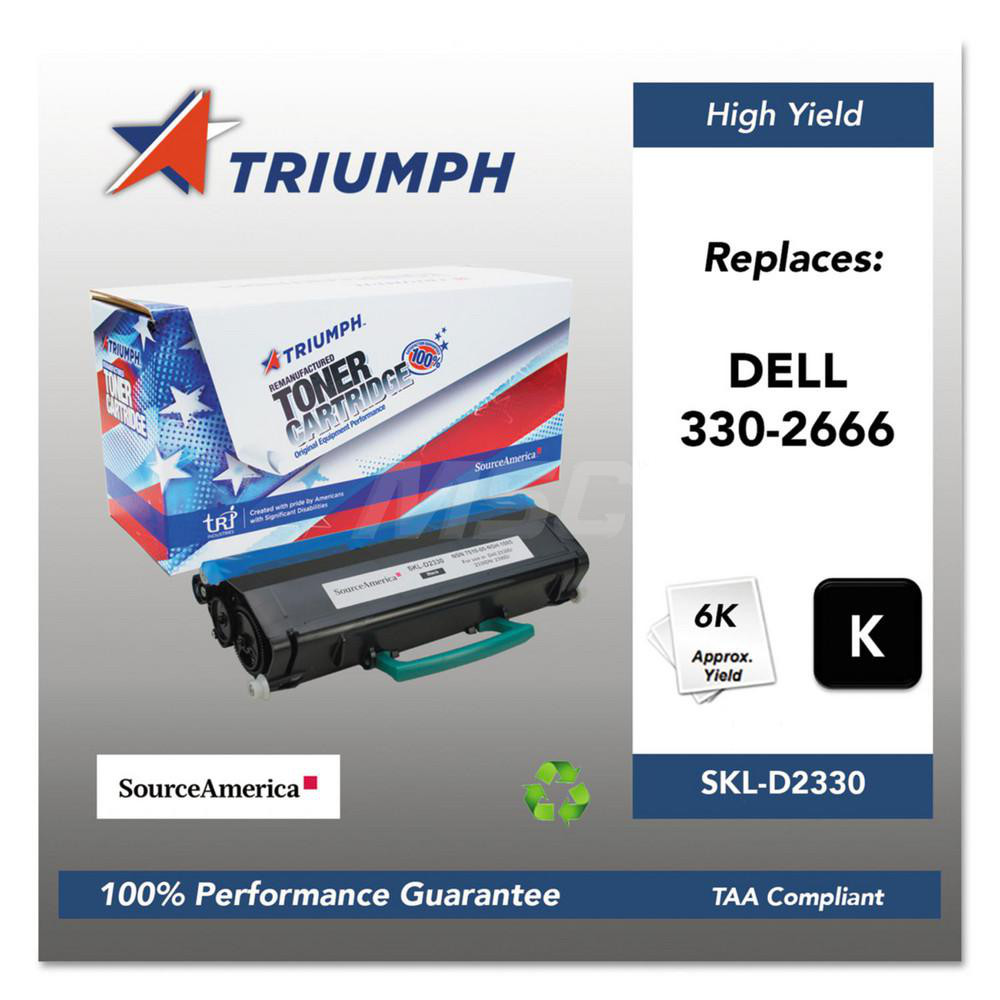 TRIUMPH - Office Machine Supplies: Toner Cartridge, Black, 1 per Pack ...