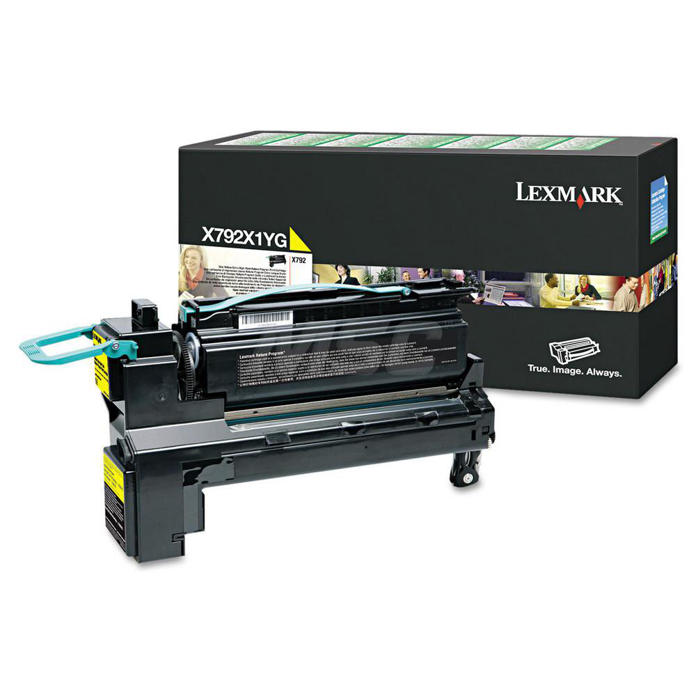 Lexmark - Office Machine Supplies: Toner Cartridge, Yellow | MSC Direct