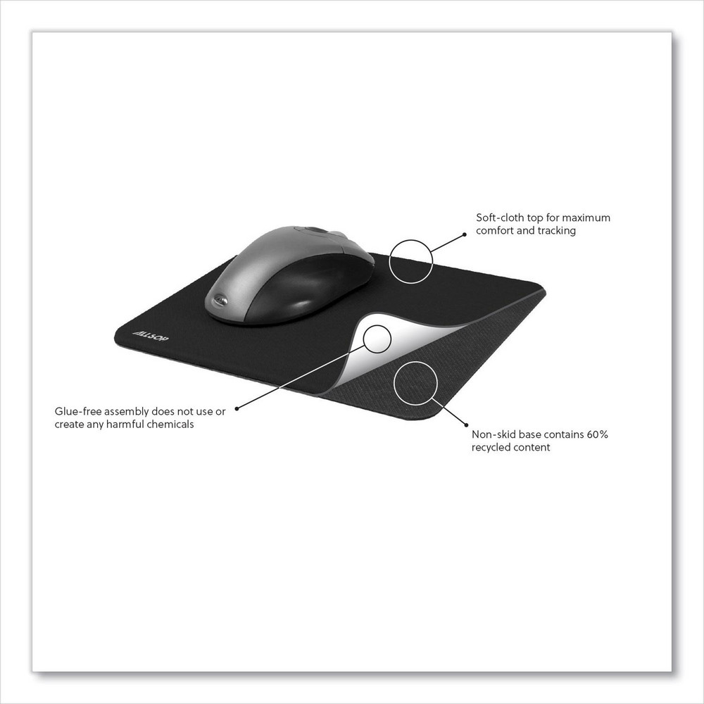 Allsop - Office Machine Supplies: Mouse Pad, Blue, 1 per Pack | MSC Direct