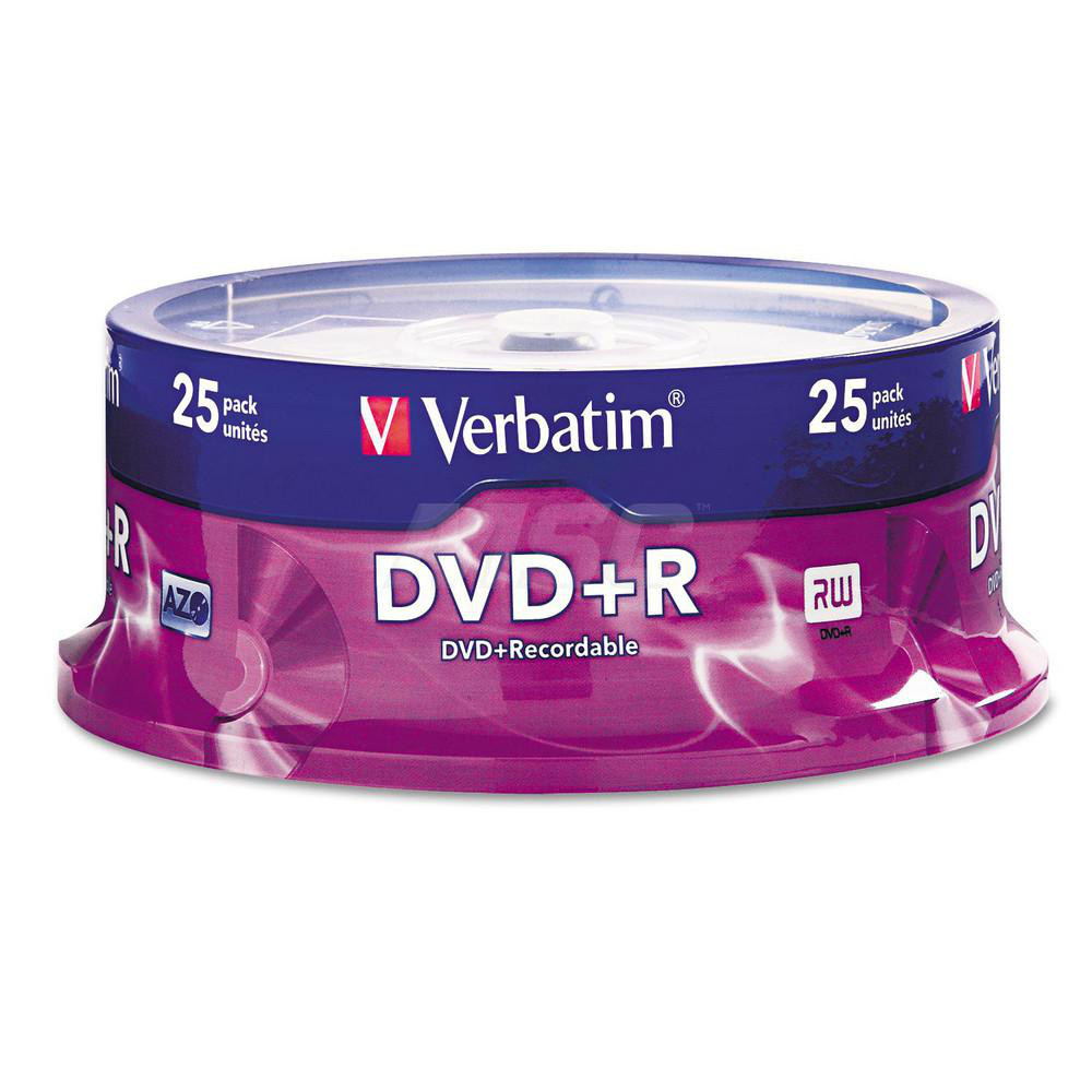 Verbatim - Office Machine Supplies: DVD+R Disc, Silver | MSC Direct