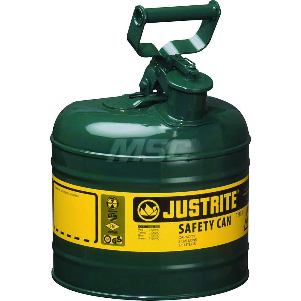 Justrite® - Safety Can: 2 gal, Steel | MSC Direct