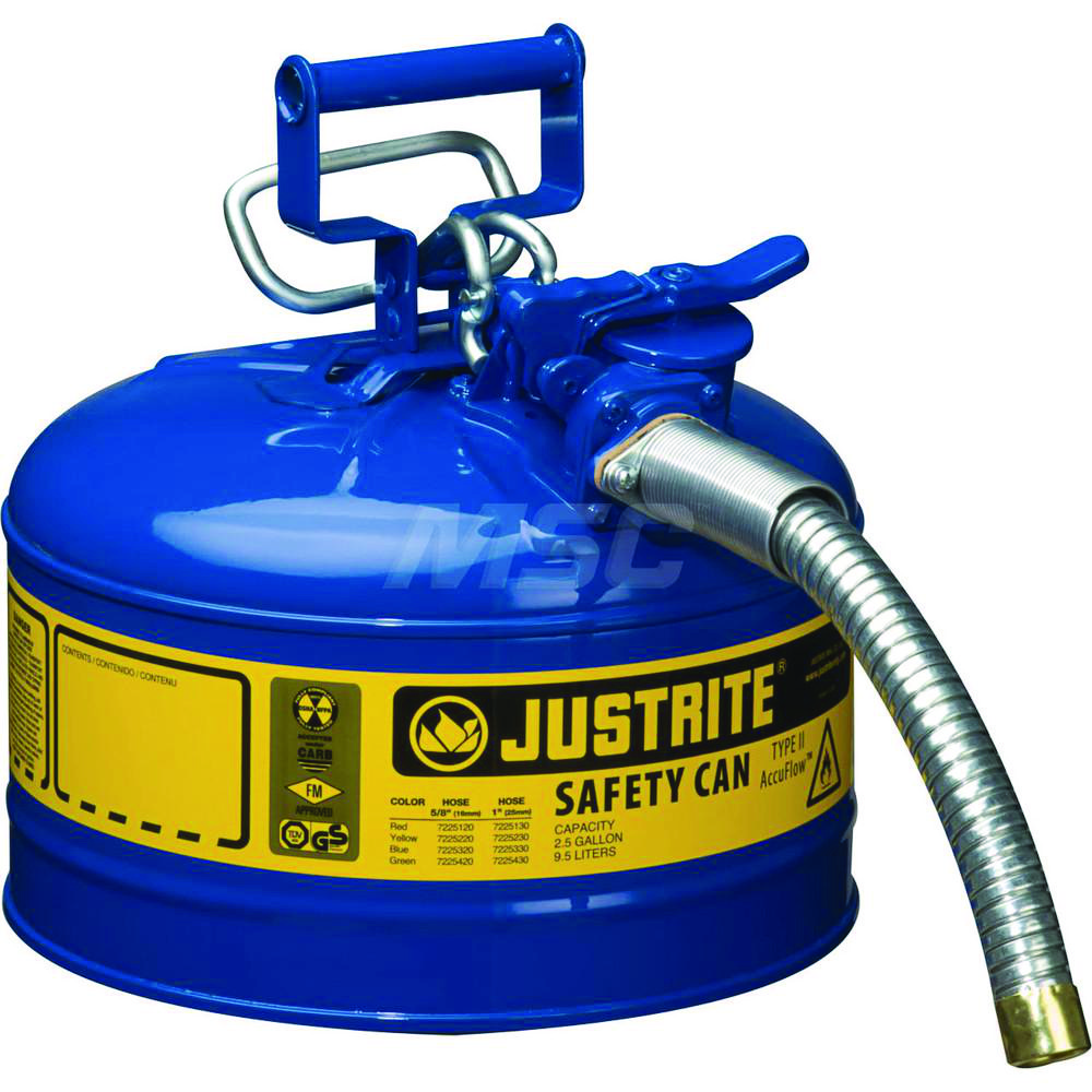 Justrite® - Safety Can: 2.5 gal, Steel | MSC Direct