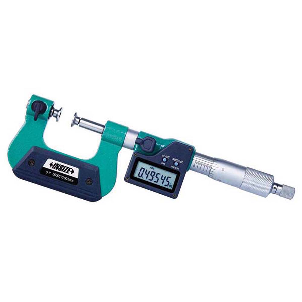Insize USA LLC - Electronic Interchangeable Anvil Micrometer: 1" Range ...