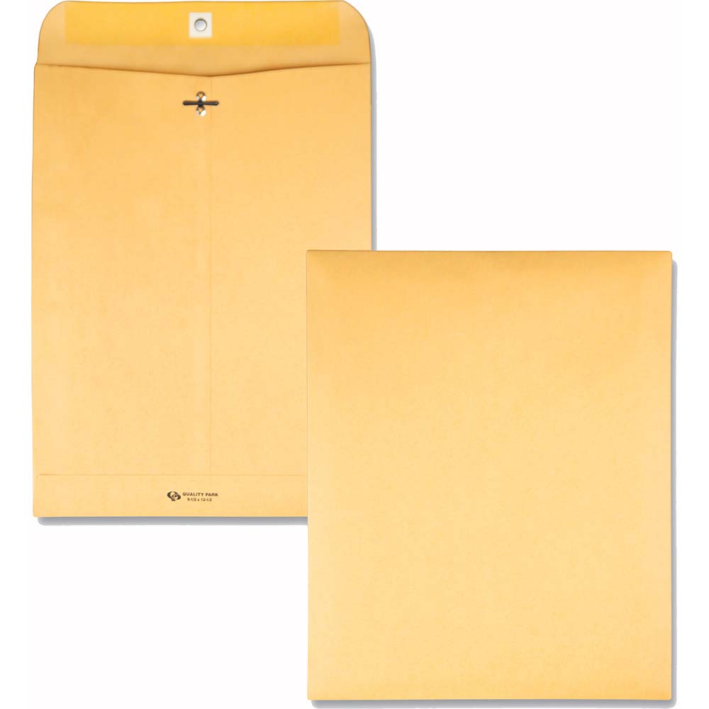 Quality Park - Clasp Envelope Mailer: 12-1/2" OAW, 9-1/2" OAL | MSC Direct