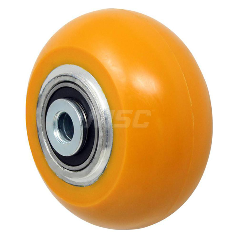 Durable Superior - Rigid Caster Wheel: Polyurethane, 4" Dia, 2" Wide, 1 ...