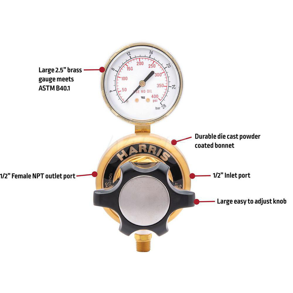 Harris Products - High-Flow Single Gauge Inline Manifold Nitrogen ...