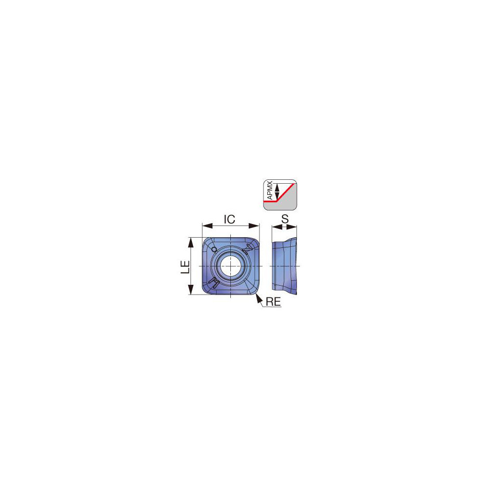 Tungaloy - Milling Insert: ANSI SWMT0904ZER-MM AH130, ISO SWMT0904ZER ...