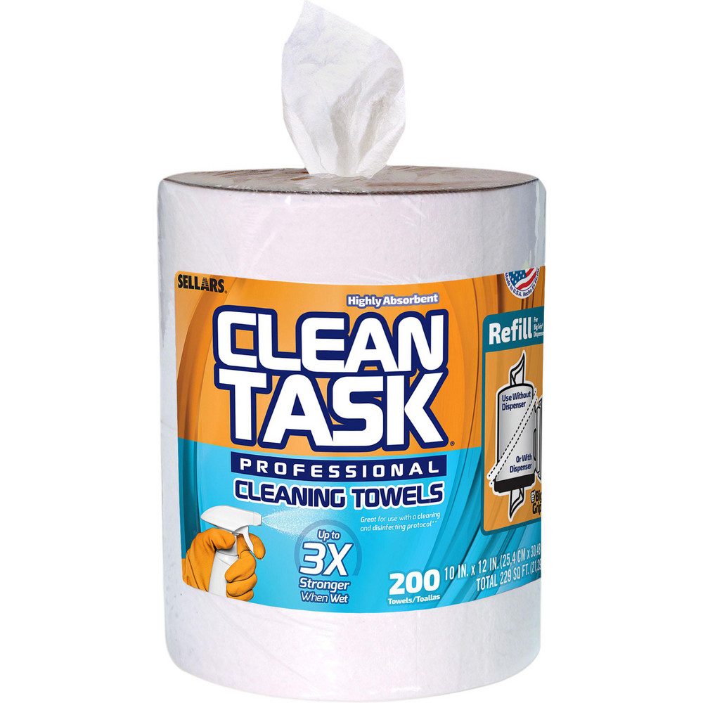 Sellars - CLEAN TASK Professional Towels: Dry, 200 Sheets/Roll, Big ...