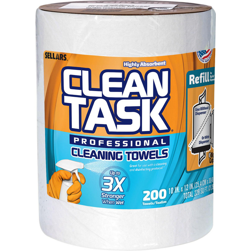 Sellars - CLEAN TASK Professional Towels: Dry, 200 Sheets/Roll, Big ...