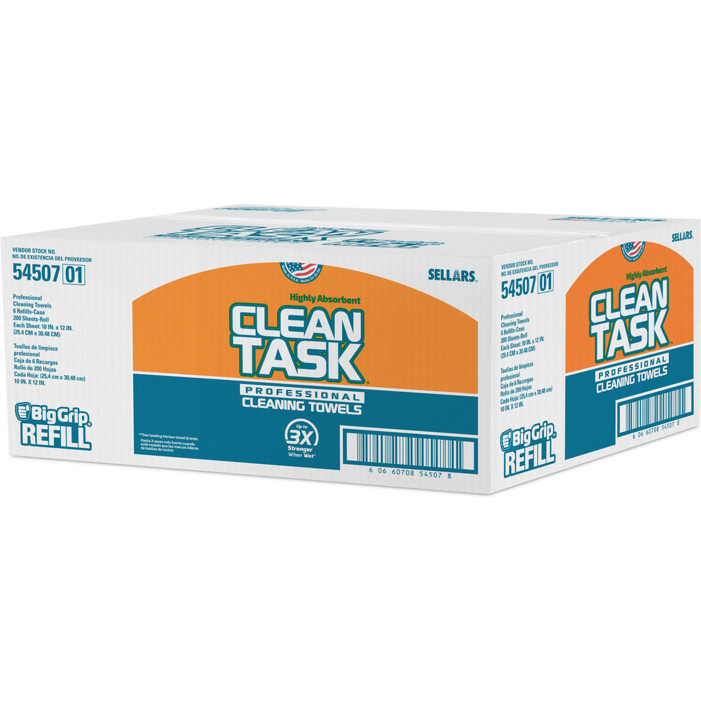 Sellars - CLEAN TASK Professional Towels: Dry, 200 Sheets/Roll, Big ...