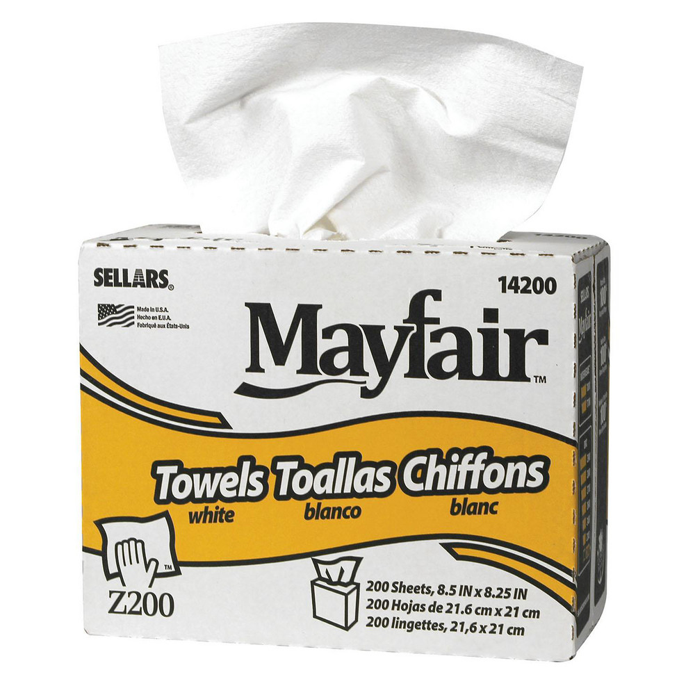 Sellars - MAYFAIR Z200 Wipers: Dry, 200 Sheets/Box, Pop-Up Box, 8.5" x ...
