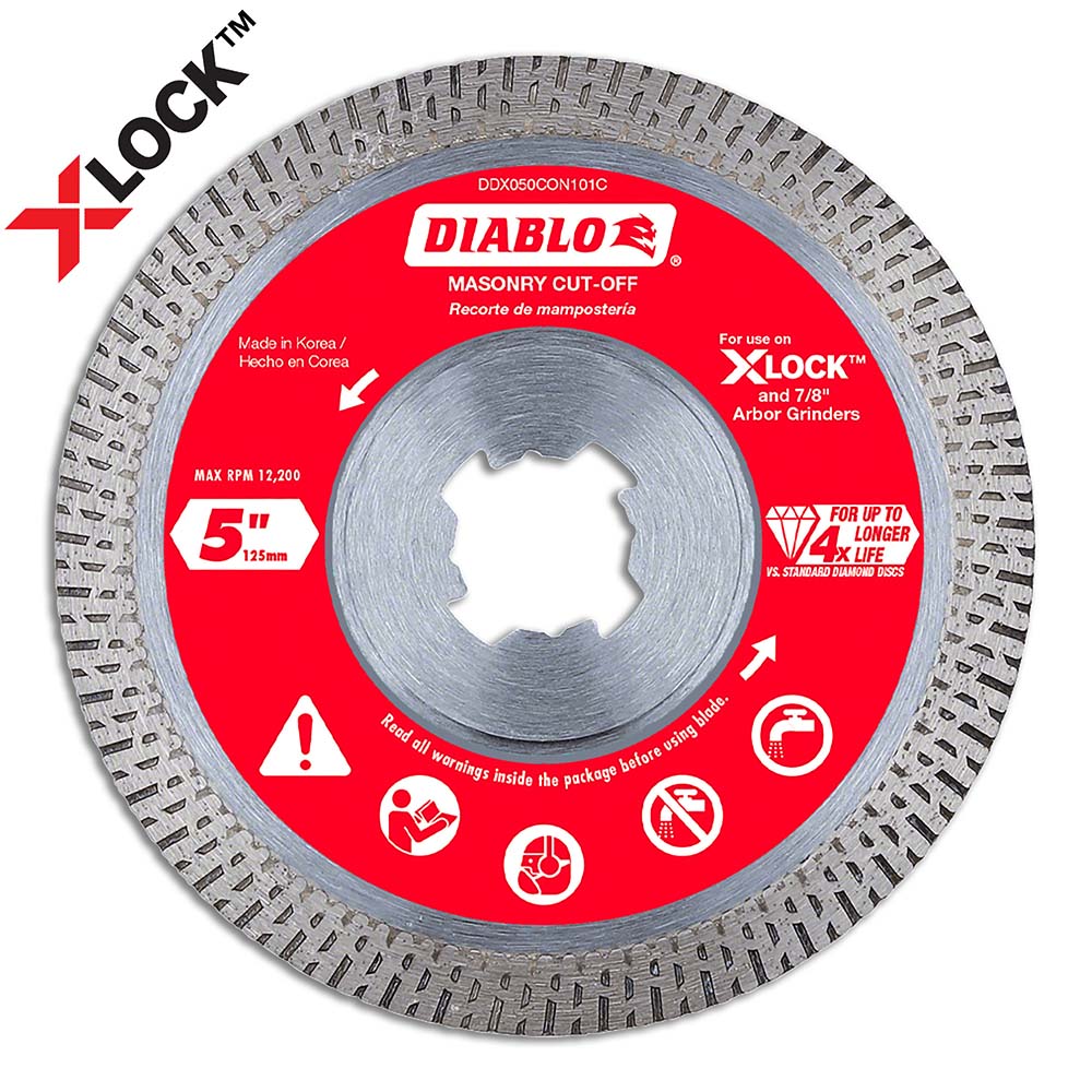DIABLO - Wet & Dry Cut Saw Blade: 5" Dia, 7/8" Arbor Hole | MSC Direct